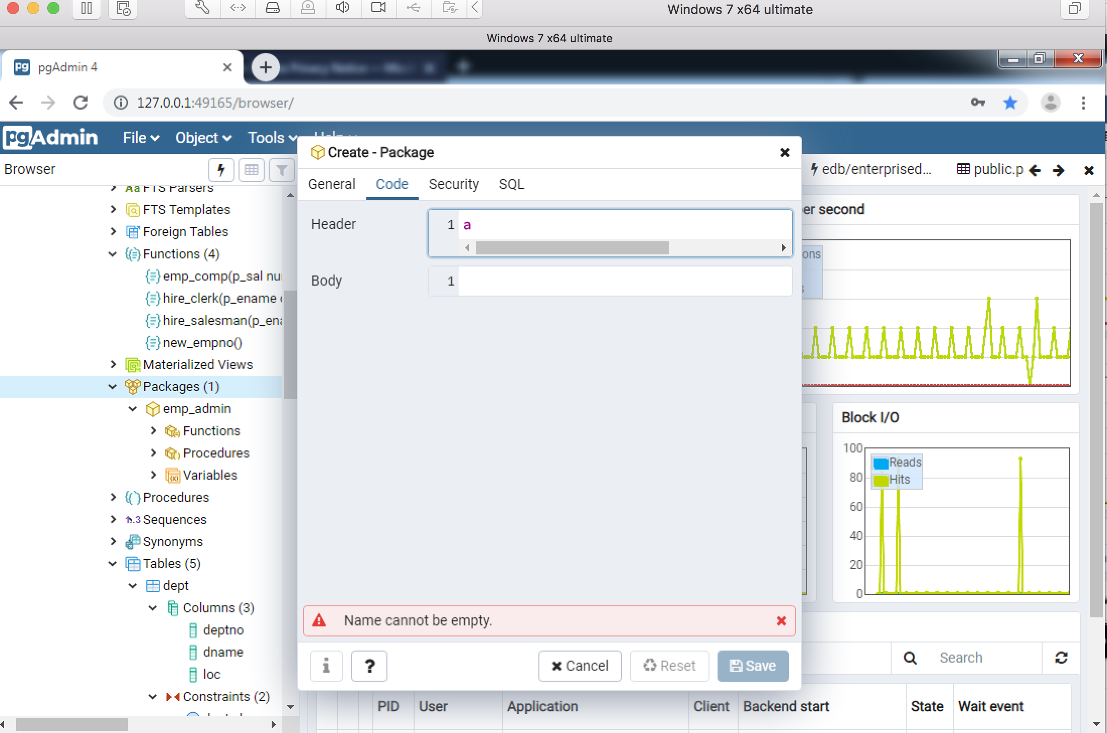 Tab key should be working properly with code section for any object (RM ...